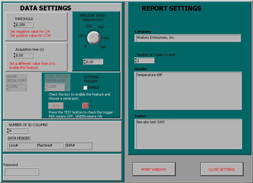 TestWise Torque 5.20 Torque Testing Software | Vinatoru Enterprises, Inc.